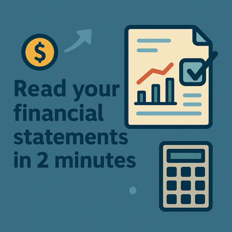 Read Your Financial Statements, in 2 Minutes : Quick Guide for Small ...